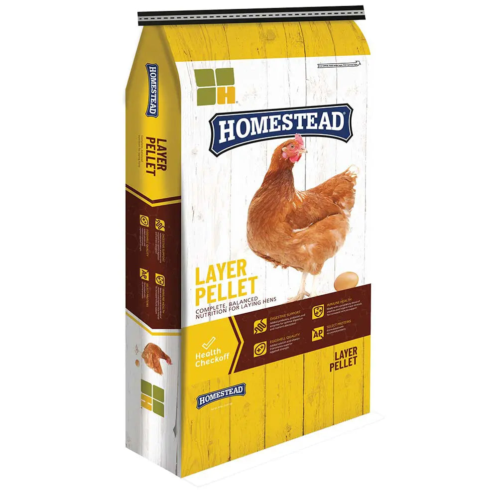 Homestead® 16% Layer Pellet - 50lb Bag. – Horter's Farm and Ranch Supply